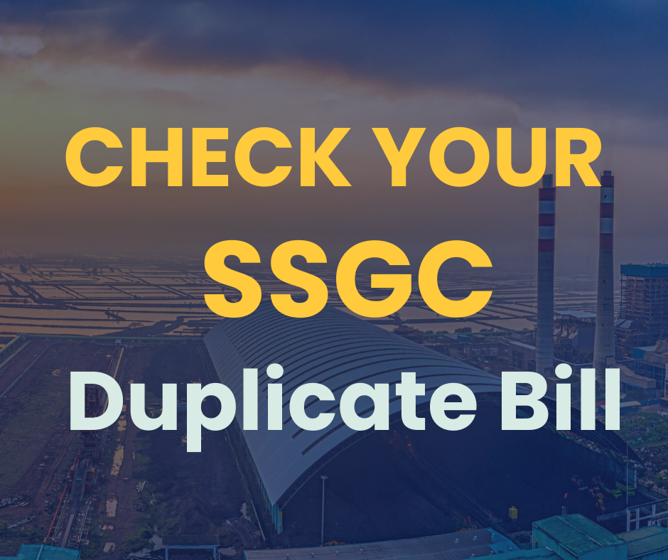 SSGC Duplicate Bill March 2025 - Sui Gas Bill Check Online