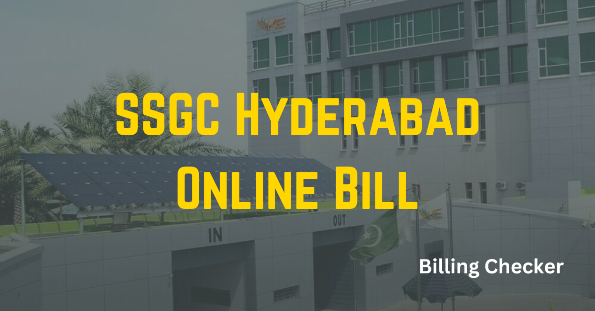 SSGC Hyderabad Online Bill Check February 2025