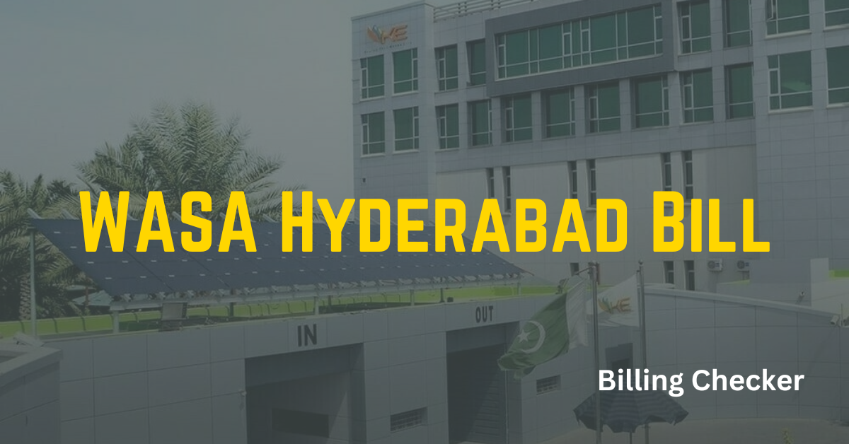 WASA Hyderabad Bill Check - WASA Hyderabad Duplicate Bill